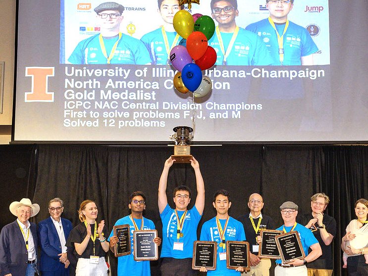 CS student team wins the ICPC North American Championship | Siebel ...
